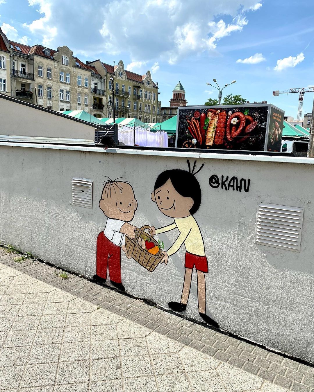 Bolek i Lolek na Rynku Jeżyckim. To sprawka poznańskiego artysty ...